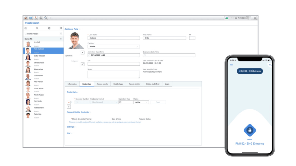 LenelS2 NetBox Version 5.3 BlueDiamond Touchless Access Support | SEN ...