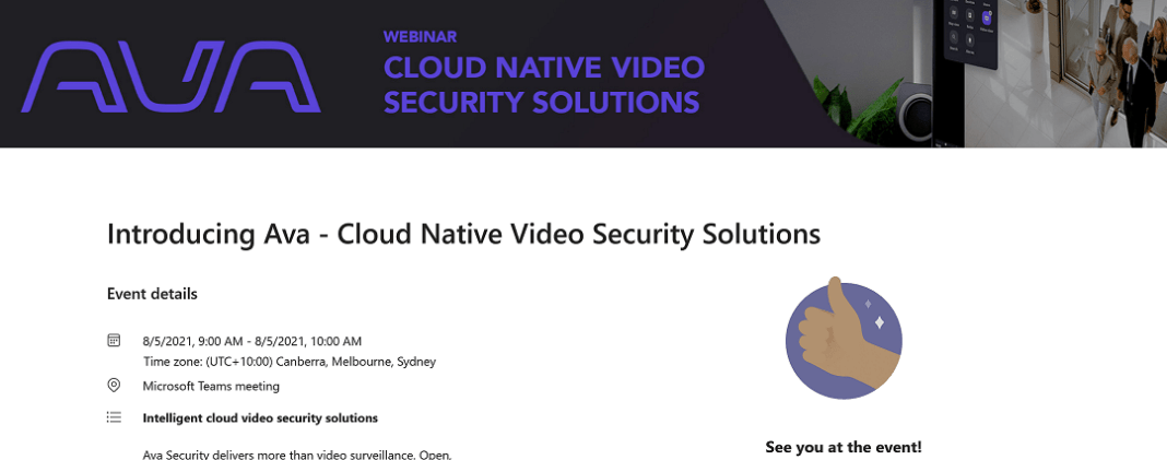Introducing Ava - Cloud Native Video Security Solutions | SEN.news - No. 1